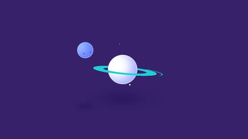 Pure CSS Saturn Hula Hooping
