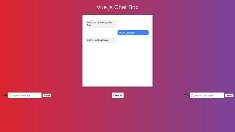 Vue.js Chat Box