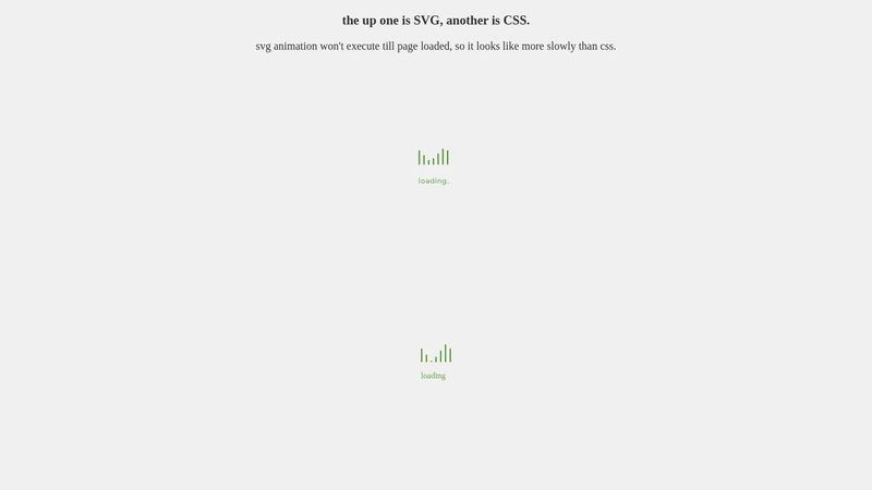 css animation VS svg animation