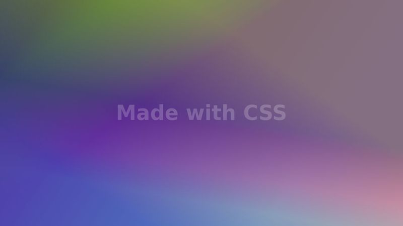 CSS Blurry Background