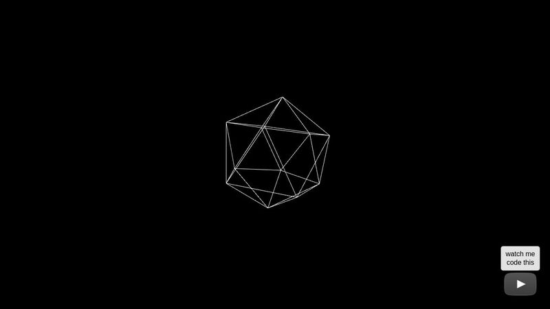 elastic icosahedron with three.js