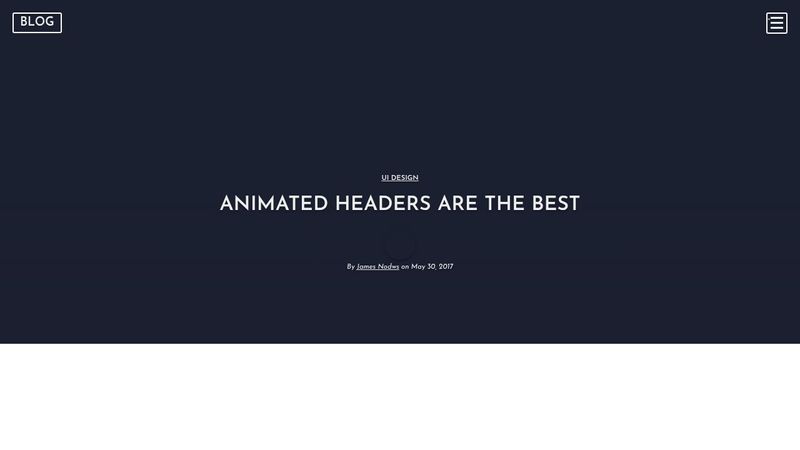 CSS Animated Header
