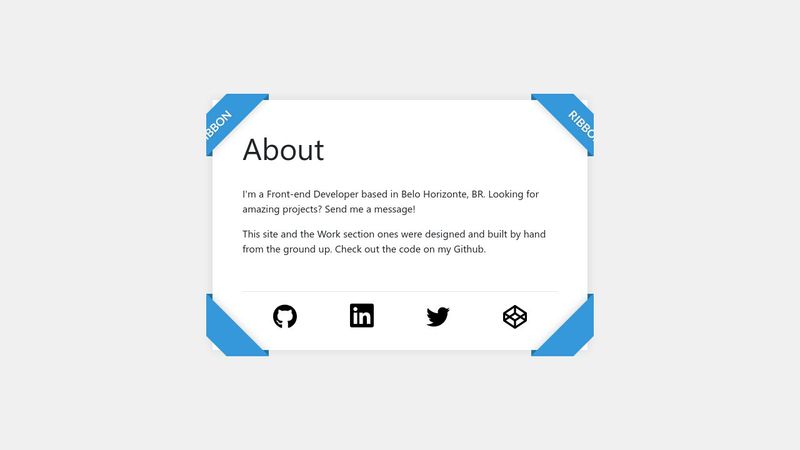 demo:Pure CSS corner ribbon