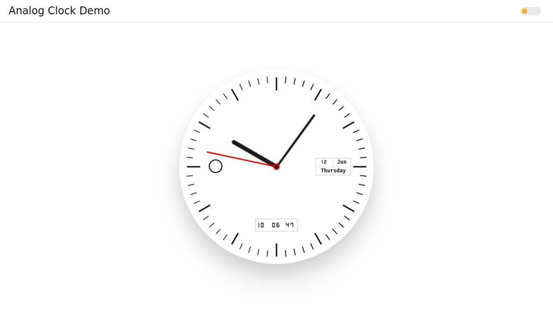 Analog Clock :: Metro UI