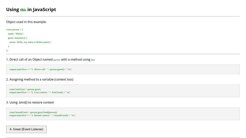 🔒 JavaScript "this" object method