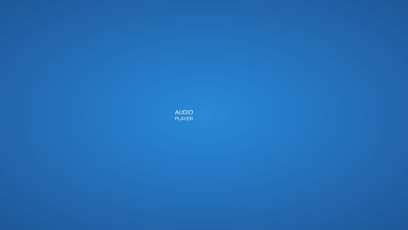 Simple Audio Player with Fancy CSS Animation