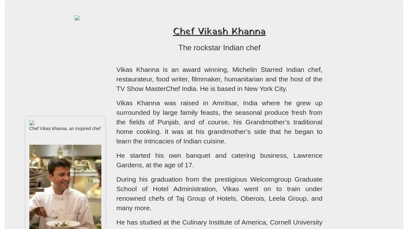 Chef Vikash khanna