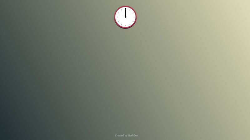 Clock Button - Pure CSS3 Animation