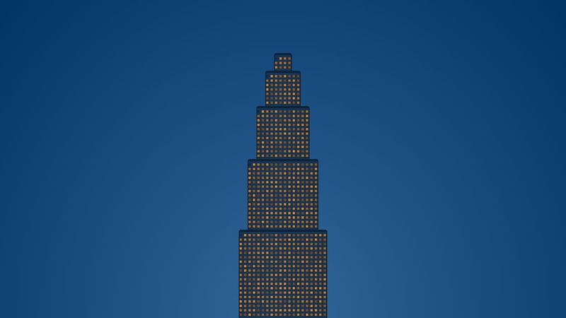 Pure CSS Skyscraper