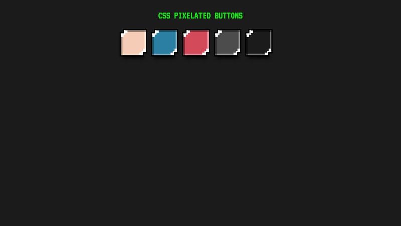 CSS Pixelated Buttons