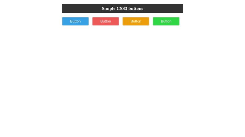 Simple CSS3 buttons