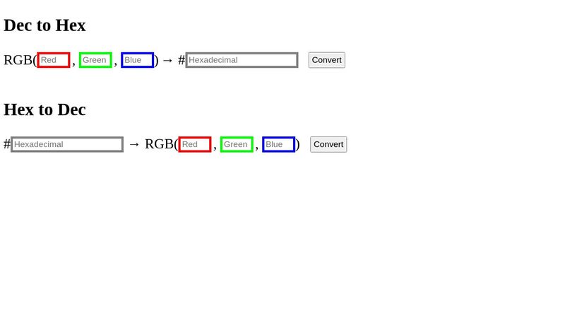 RGB / HEX Color Converter
