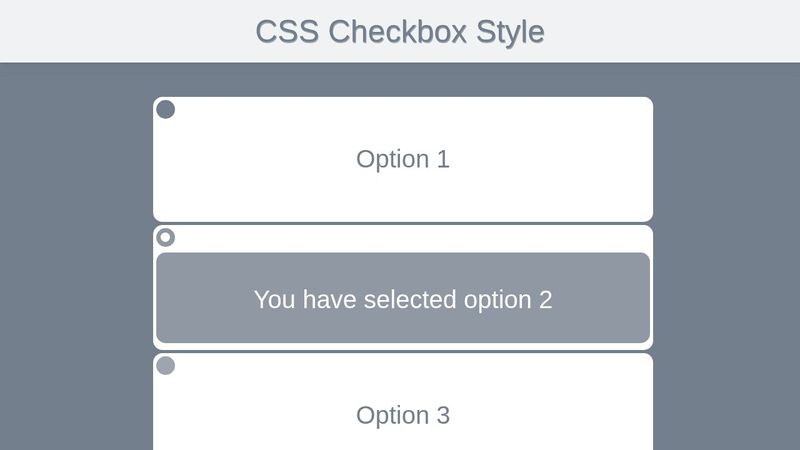 Checkbox styling with label.