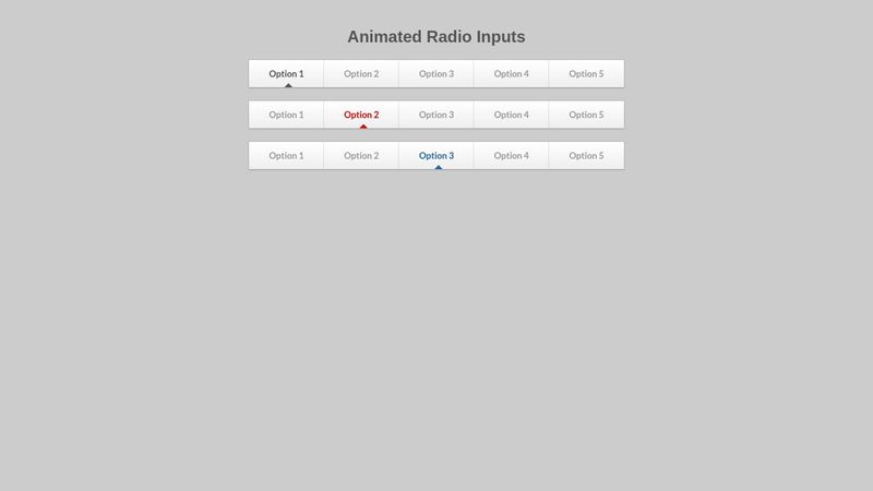 Animated Radio Inputs