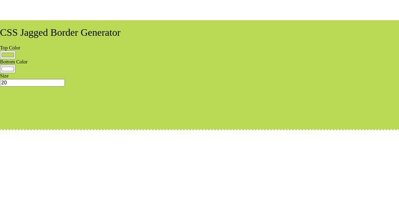 Jagged Border Generator