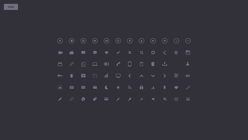 free css icon set - one div
