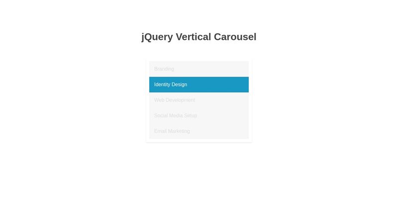 jQuery Vertical Carousel