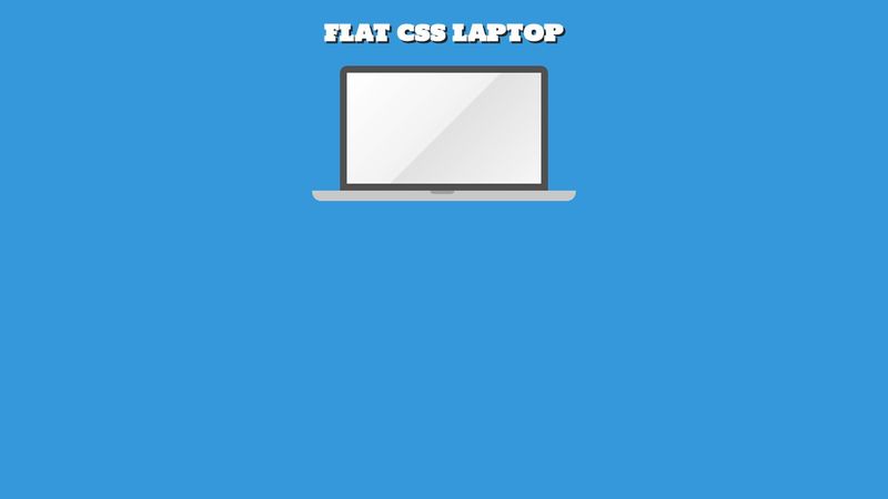Flat css laptop