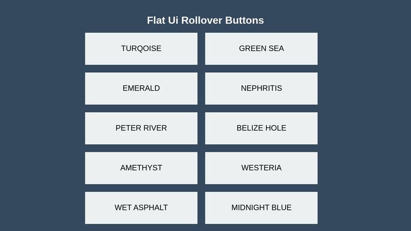 Flat Ui Rollover Buttons