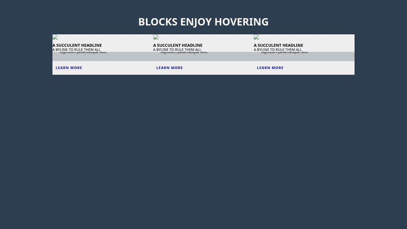 Hover Blocks