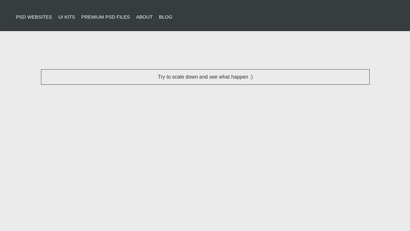 Basic Responsive Menu