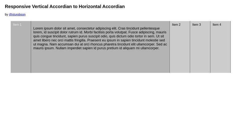Responsive Accordian to Accordian
