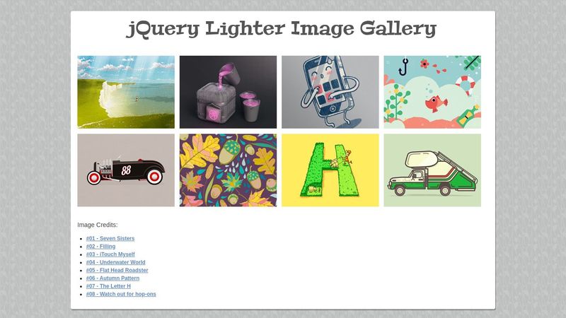 jQuery Lighter Image Gallery Demo