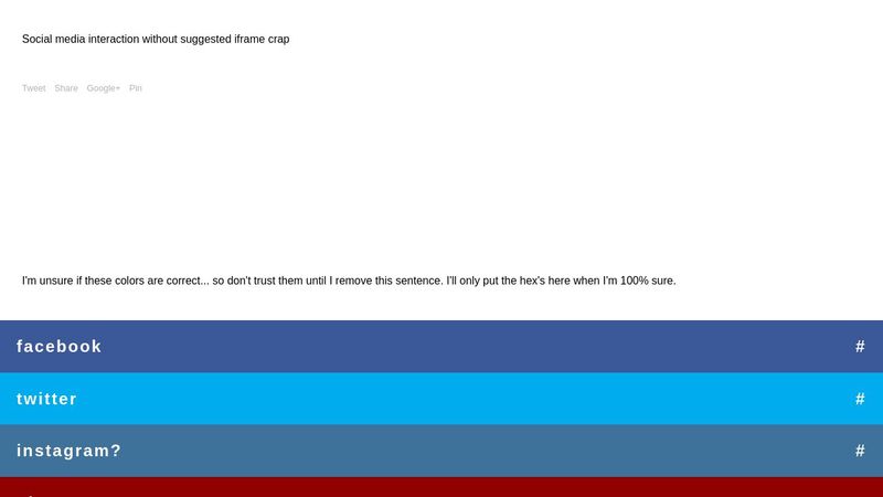 Sharing buttons without javascript