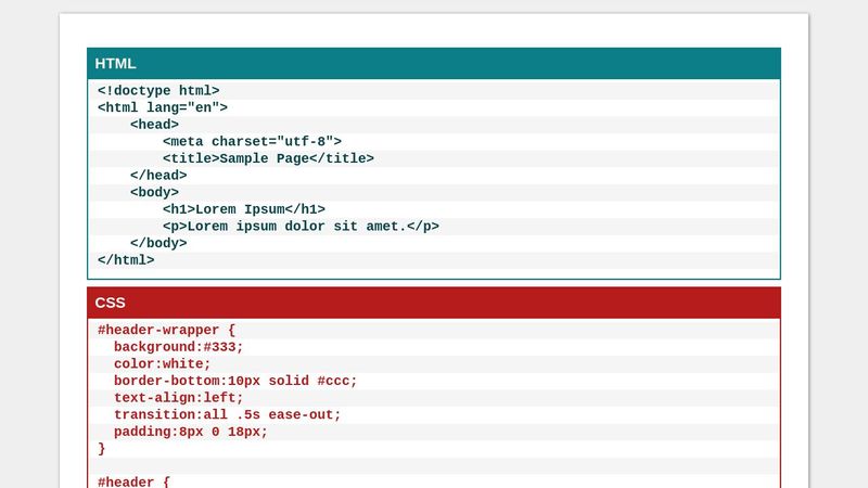 Displaying Code with CSS - Sass-Edition