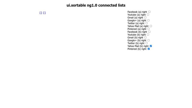 ui.sortable ng1.0 connected lists