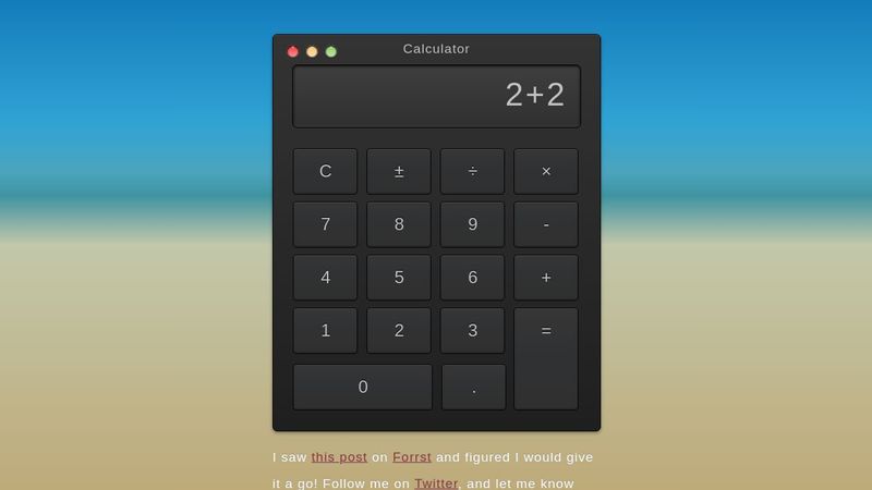 CSS3 & jQuery Calculator