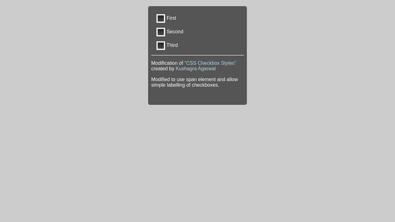 CSS3 Checkboxes