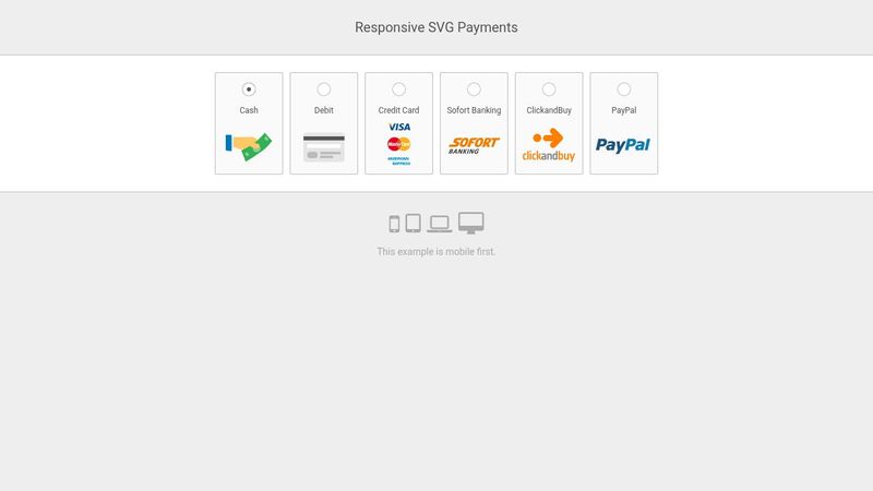 Responsive SVG Payments
