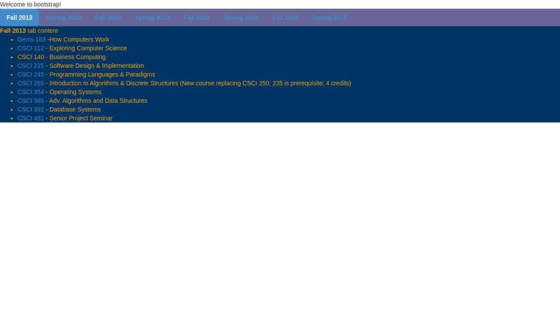 CodePen - Barebones Bootstrap Example