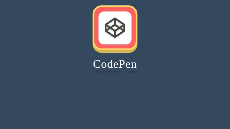 CodePen iOS Icon