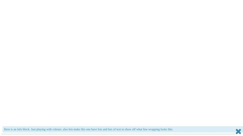Pure HTML + CSS alerts with dismiss.