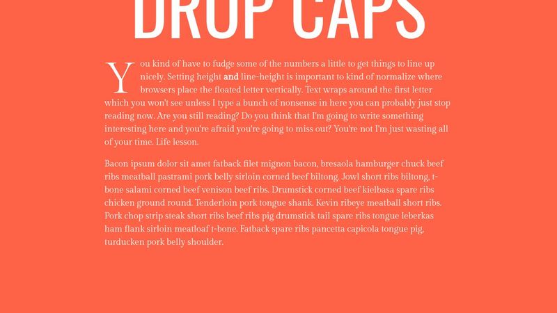 Drop Caps