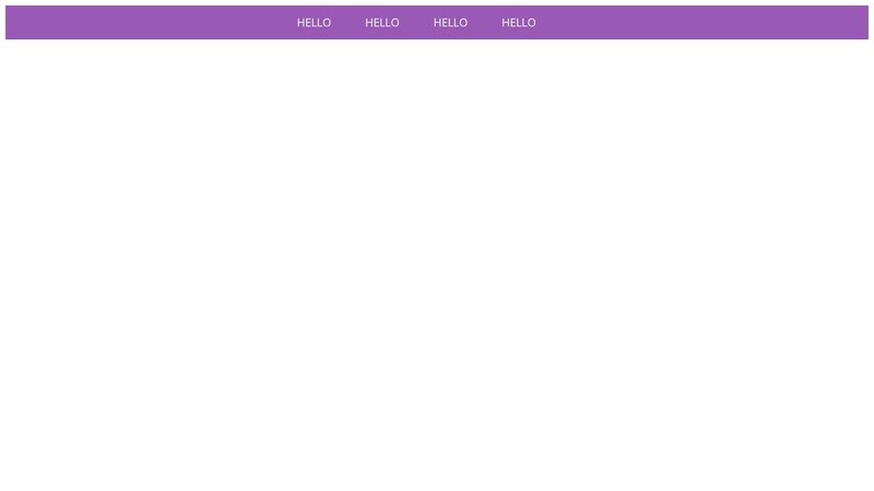Simple css3 menu animation
