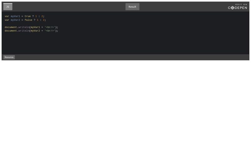 HTML5 Course - Javascript - Conditional operators (for iframe)