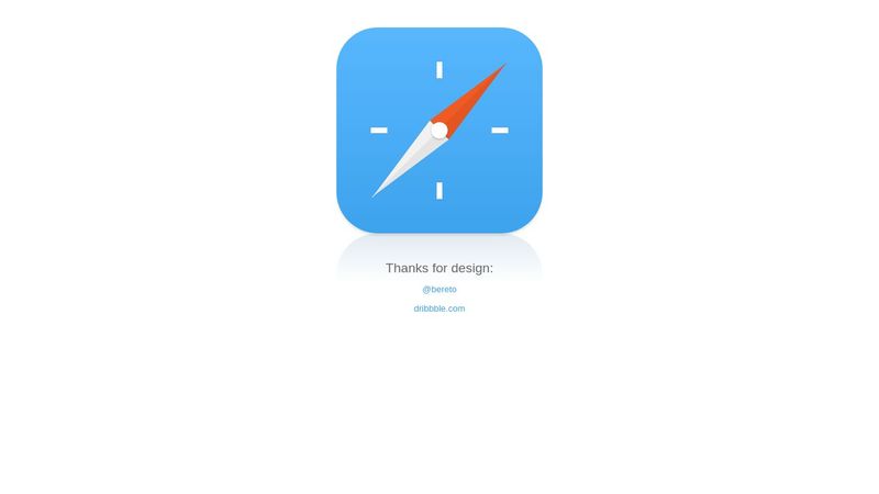 iOS 7 Safari icon with pure CSS