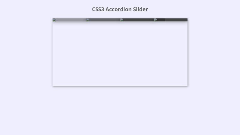 CSS3 Accordion Slider