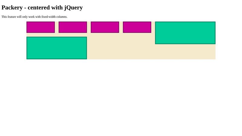 Packery - fitWidth with jQuery