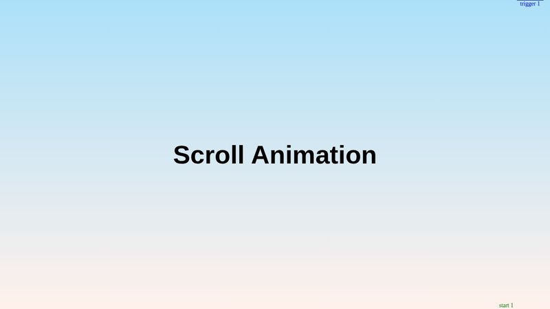 Scroll Animation
