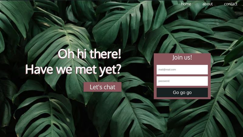 Pure CSS Landing Page