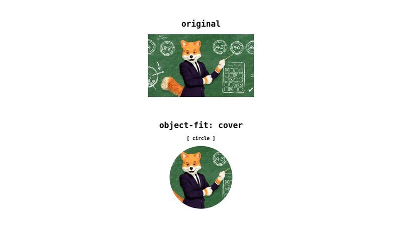 Pure CSS, single element image cropping