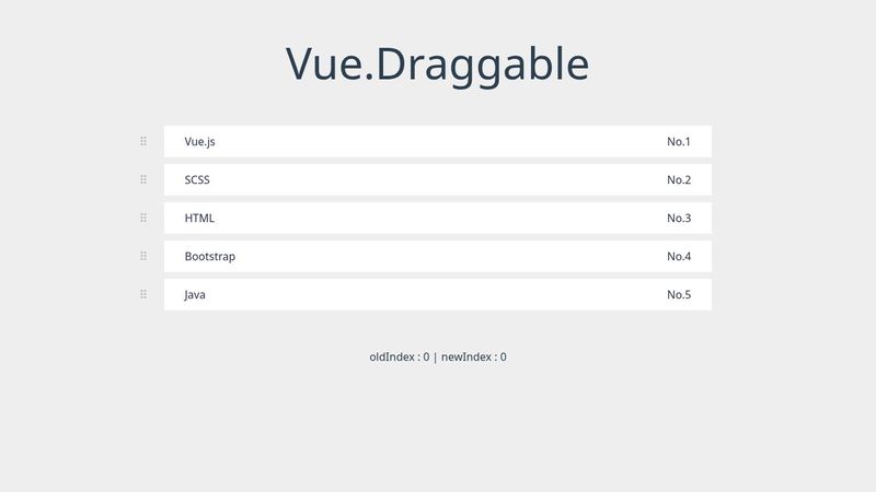 Vue Draggable