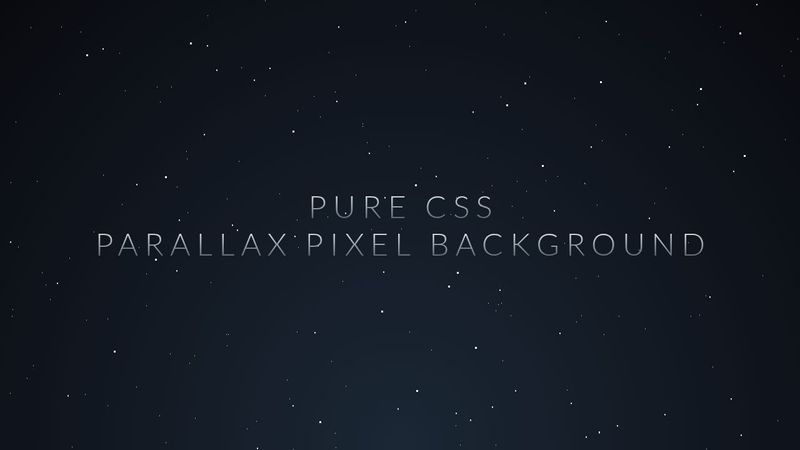 Parallax Pixel Background Animation