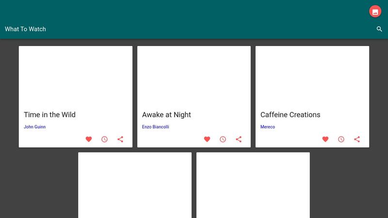 AngularJS and Material Design Video Grid