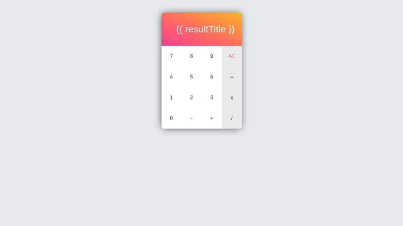 Vue Calculator