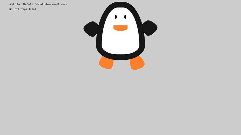 Penguin (No HTML, No JS)